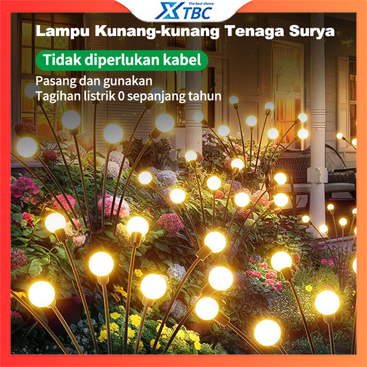 Jual XTBC Lampu Tenaga Surya 8 LED Firefly Kembang Api Dekorasi Taman ...