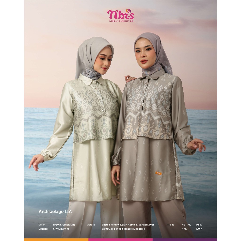 Jual gnt - TUNIK NIBRAS ARCHIPELAGO IIA / TUNIK NIBRAS TERBARU ORI BRANDED / BAJU WANITA ...