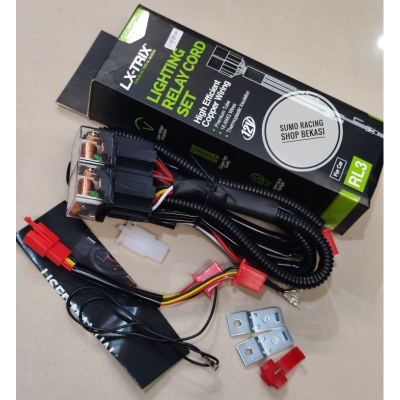 Jual RELAY SET LAMPU TEMBAK SOROT UNTUK MOBIL MOTOR UNIVERSAL 2.2M LX ...
