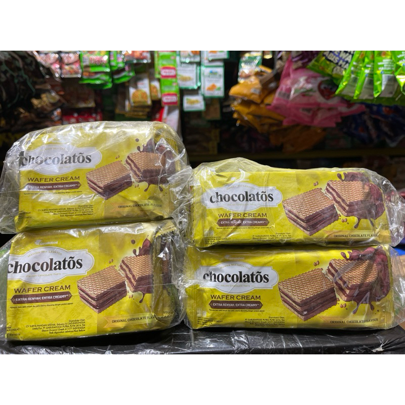 Jual CHOCOLATOS WAFFER CREAM PAK ( ISI 10 PCS ) | Shopee Indonesia