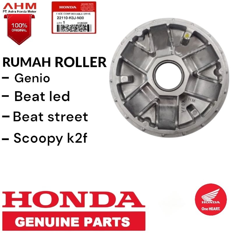 Jual 22110-k0J-N00 rumah Roller Genio Beat LED street Scoopy k2f original | Shopee Indonesia
