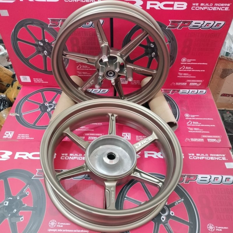 Jual Velg RCB Sp800 Yamaha Aerox / NVX 155 ukuran 250 / 350 x 14 Dark ...