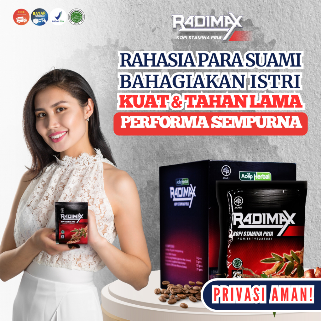 Jual RADIMAX Kopi Penambah Stamina Pria Dewasa Perkasa Kuat Tahan Lama ...