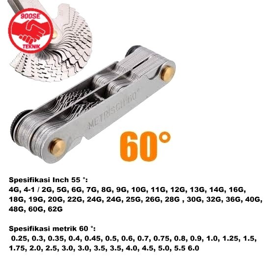Jual Maldrat CP 55-60 Drajat jat Mal Drat Alat Ukur Derat Pengukur ...