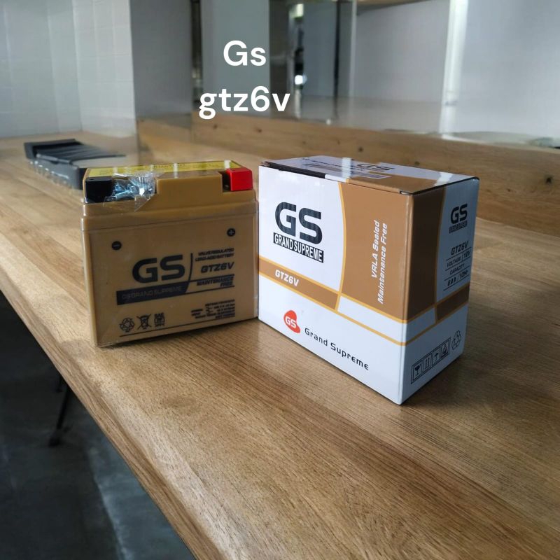 Jual gs supreme gtz6v 12vol 6ah buat motor nmx, pcx , vario.125cc ...