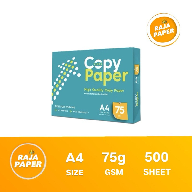 Jual Kertas HVS 75 Gsm A4 500 Lembar By COPY PAPER . ( 210 Mm x 297 Mm ...