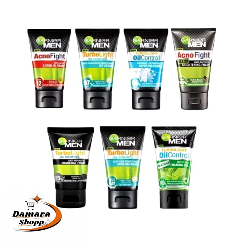 Jual [100ml] Garnier Men Acno Fight Wasabi Anti Bacteria Brightening Foam 100ml | Shopee Indonesia