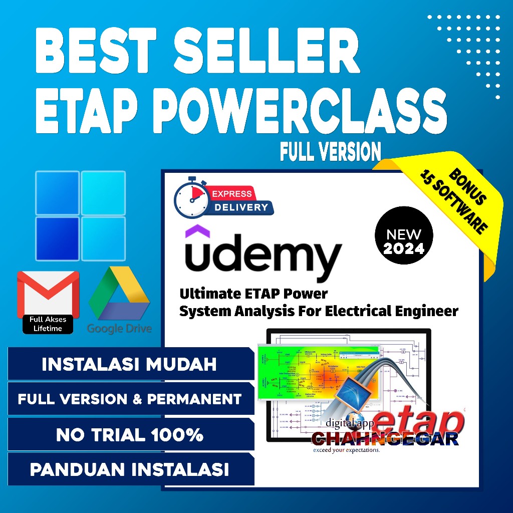 Jual Udemy – Ultimate ETAP Power System Analysis For Electrical Engineer 2024-5 | Shopee Indonesia