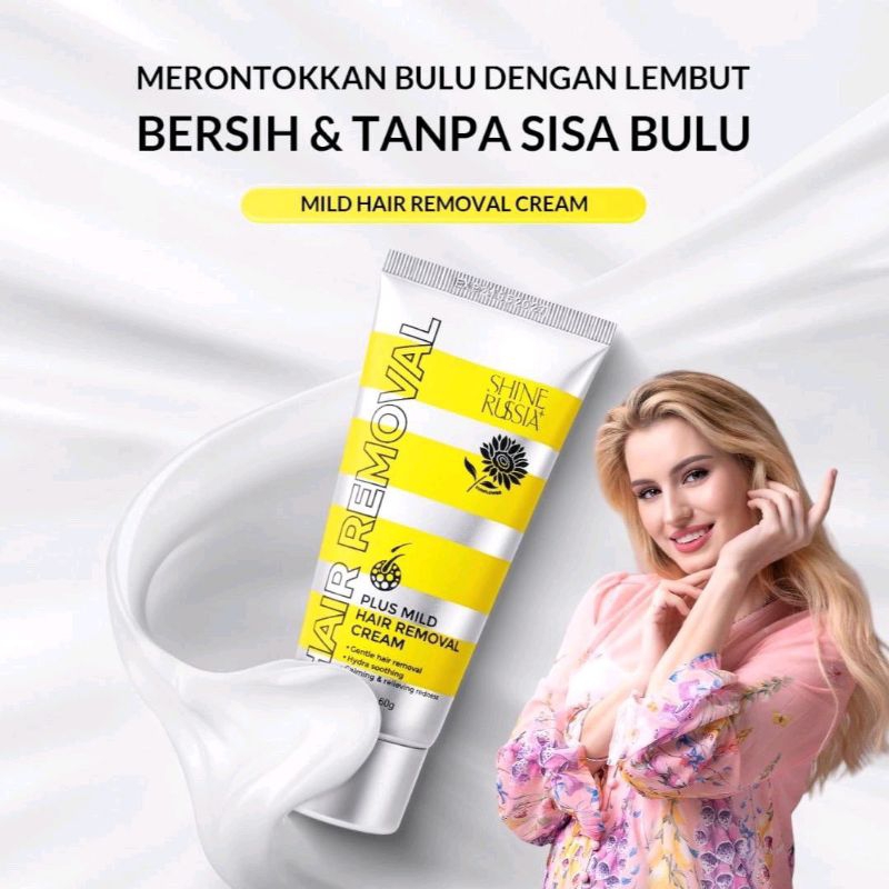 Jual Shine Russia + PERONTOK BULU - Sunflower Hair Removal Cream - Krim ...