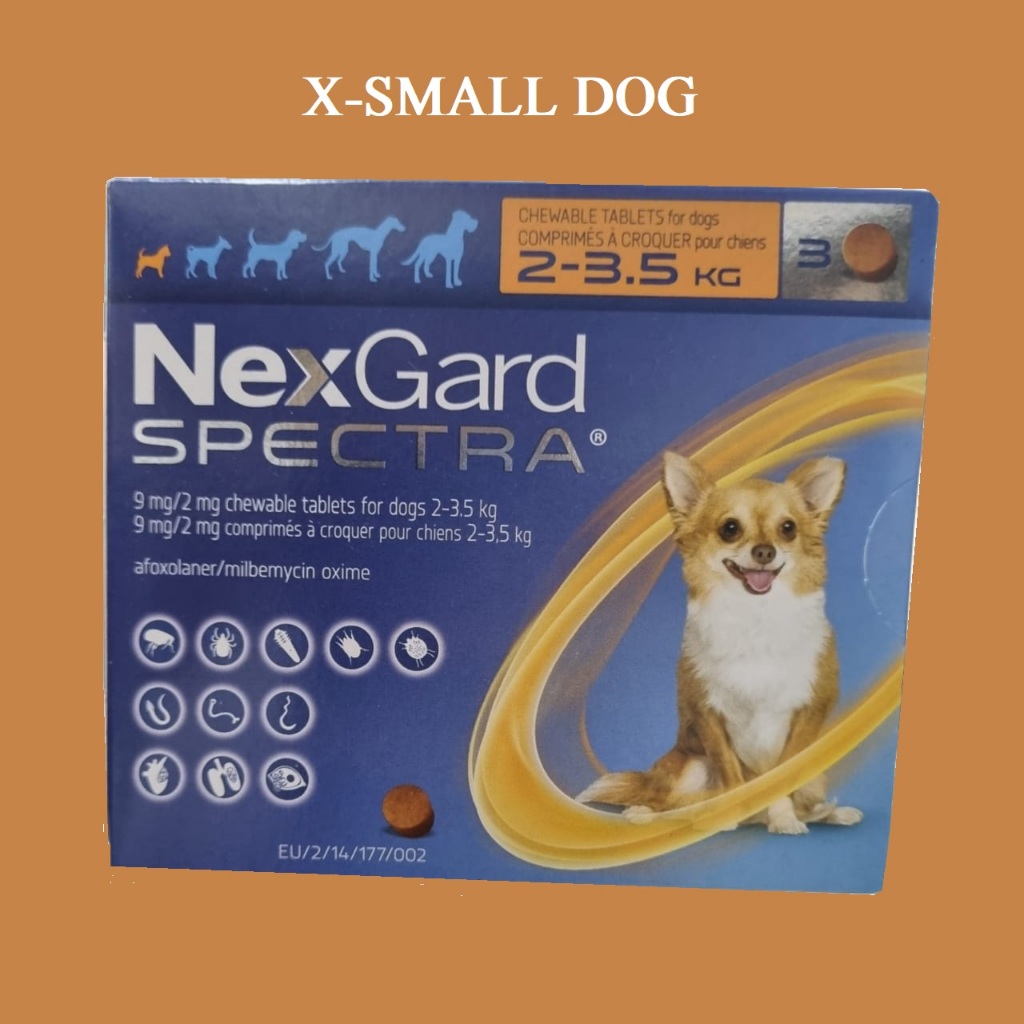 Jual NexGard Spectra ( XS ) X-Small Dog ( 2 - 3.5KG ) For Dogs / Obat ...