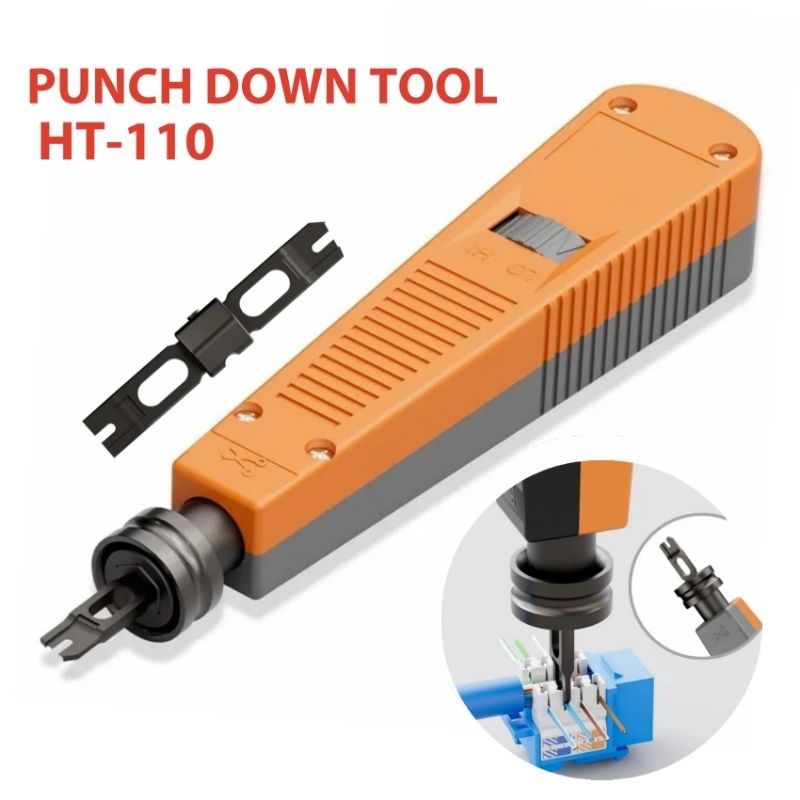 Jual Punch down tool HT-110 Ethernet Punch Down Block Keystone Jack ...