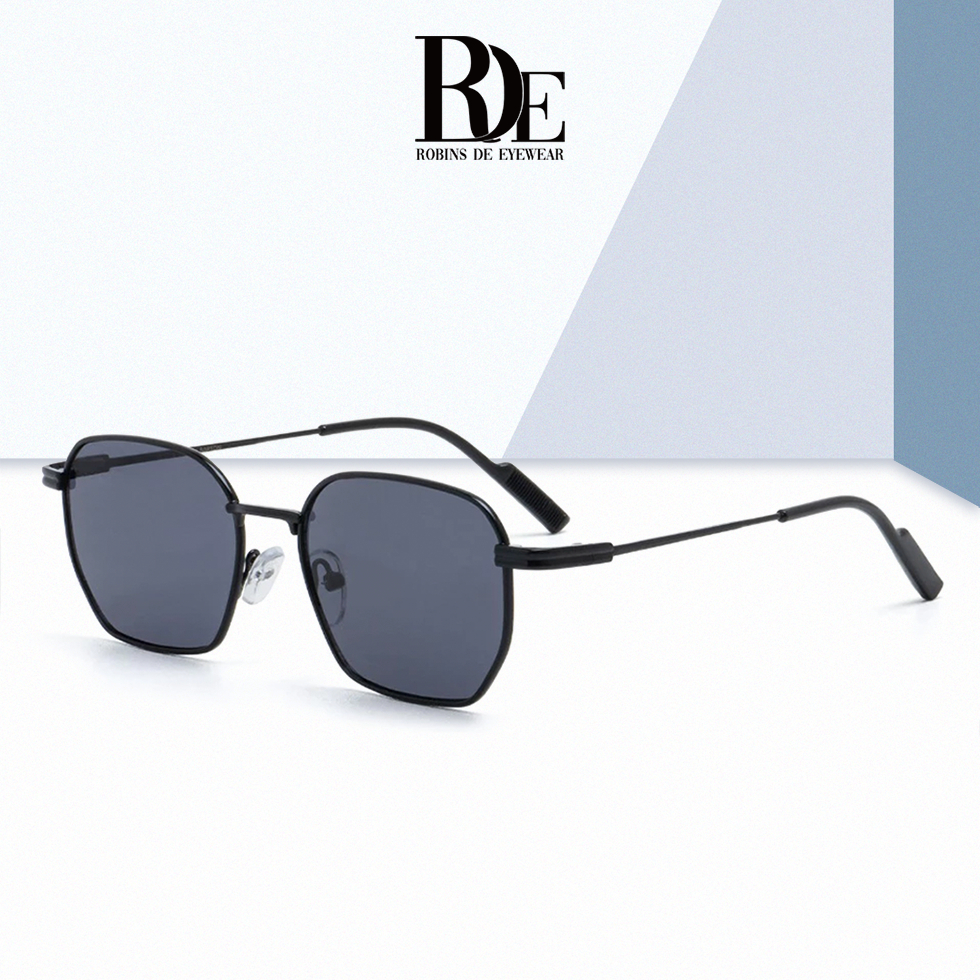 Jual Robins Kacamata Hitam Geometric Anti Radiasi Sunglasses Anti Silau Uv400 Fashion Wanita ...