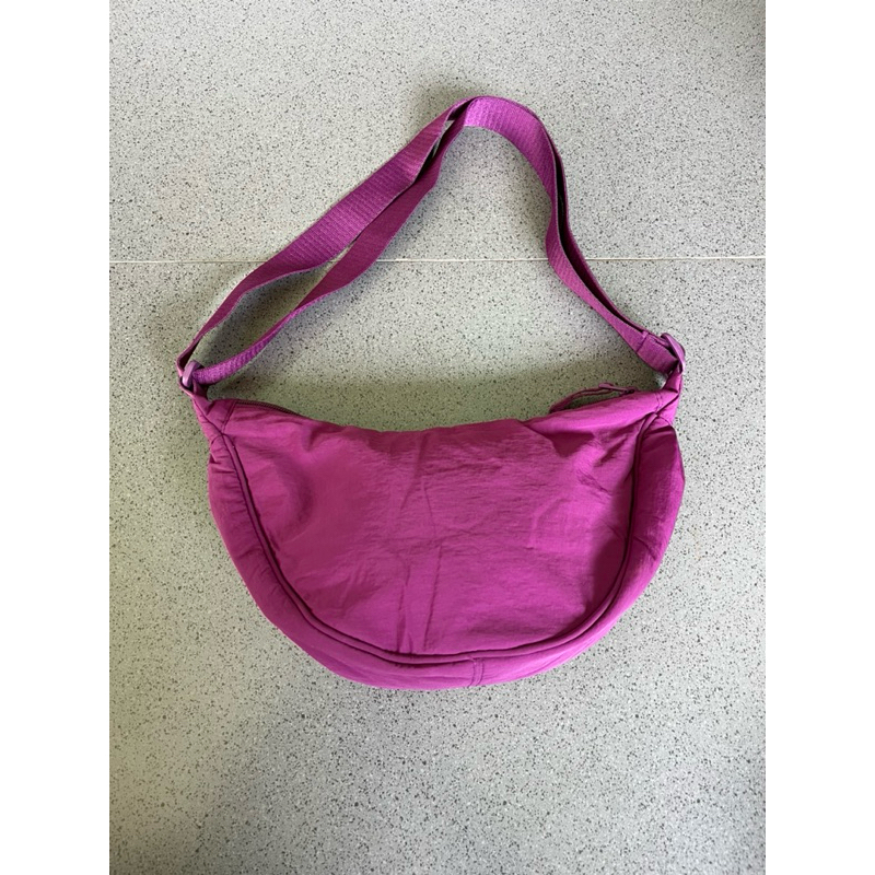 Jual Sling bag nilon ungu uniqlo original | second | Shopee Indonesia