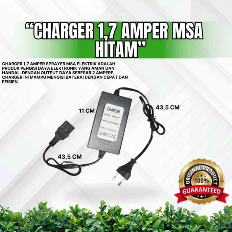 Jual CHARGER 1,7A SPRAYER MSA ELEKTRIK ( 12V 1.7A ) | Shopee Indonesia