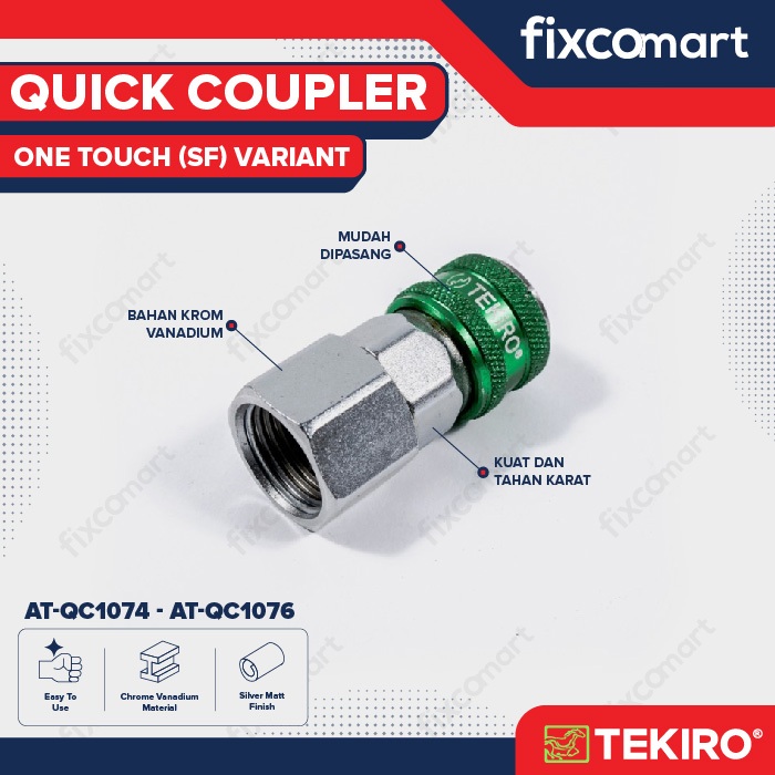 Jual Tekiro Quick Coupler One Touch 20 / 30 / 40 SF / SH / SM / SP Sambungan Selang Kompresor ...