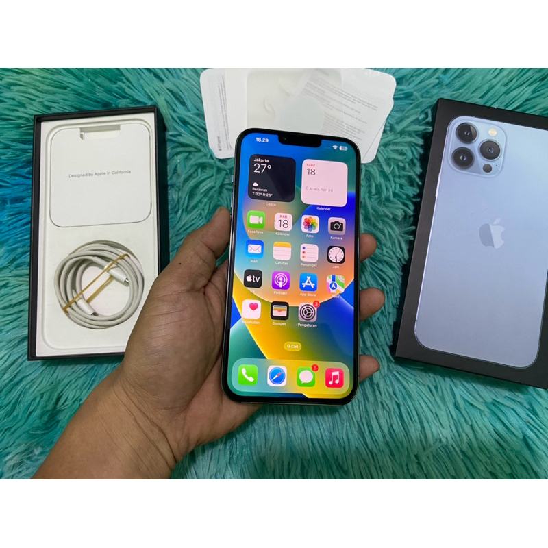 Jual IPHONE 13 PROMAX 128GB IBOX BEKAS ORIGINAL SECOND | Shopee Indonesia