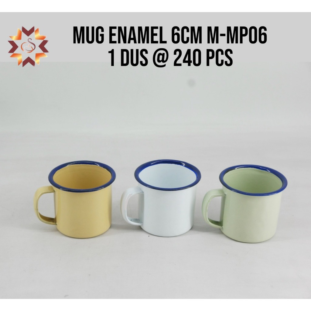 Jual Mug Enamel 6CM/ Mug Kaleng Warna Warni/ Cangkir Kopi Enamel Isi ...