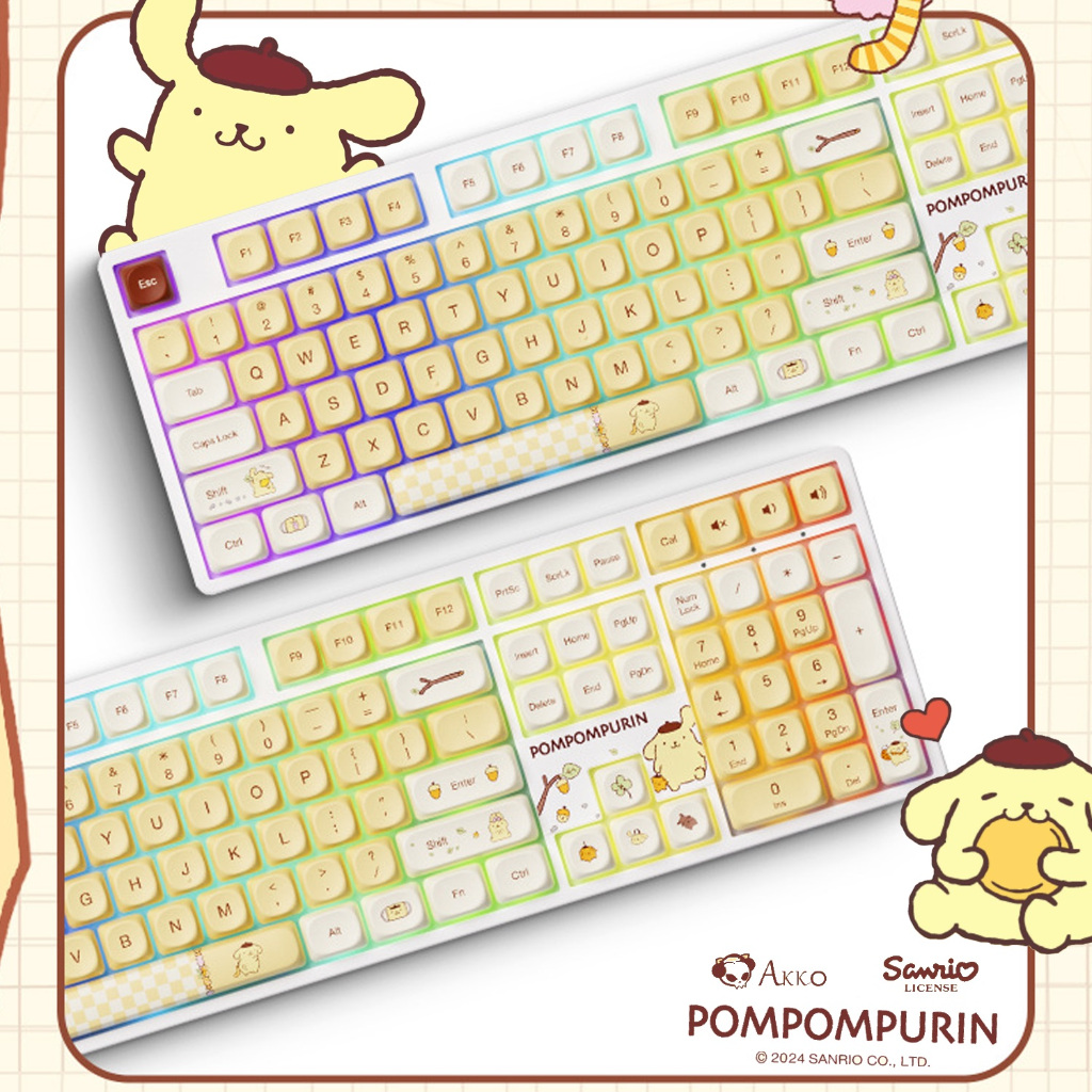 Jual Akko 5108B Plus Pompompurin Limited Edition Keyboard | Shopee ...