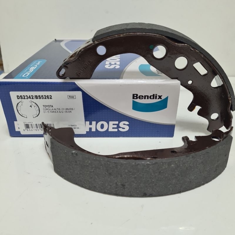 Jual KAMPAS REM BELAKANG YARIS TYPE E dan J ALTIS VIOS BRAKE SHOE BENDIX DS-2342/BS-5262 ...