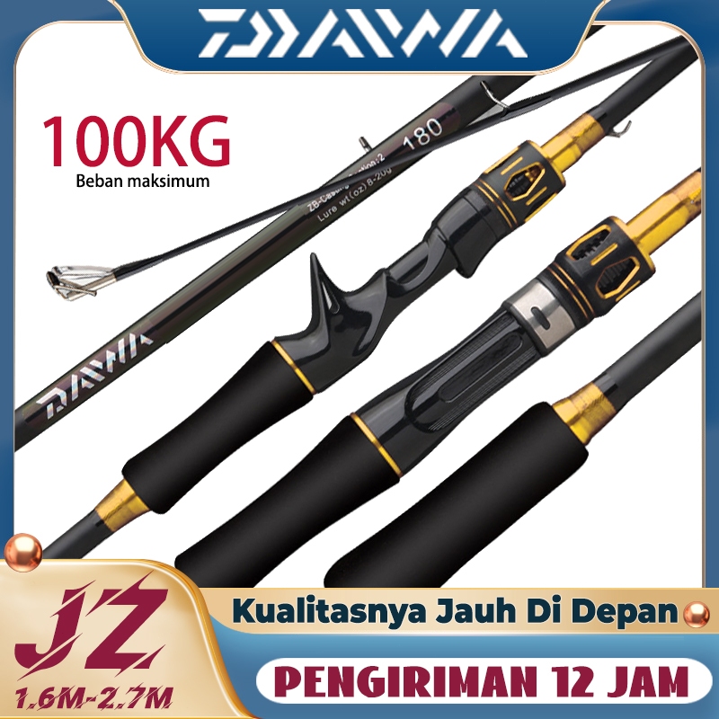 Jual DAIWA 1.6m-2.7m Joran Pancing Carbon Ultra Ringan, Joran Spinning/Casting,Kapasitas ...