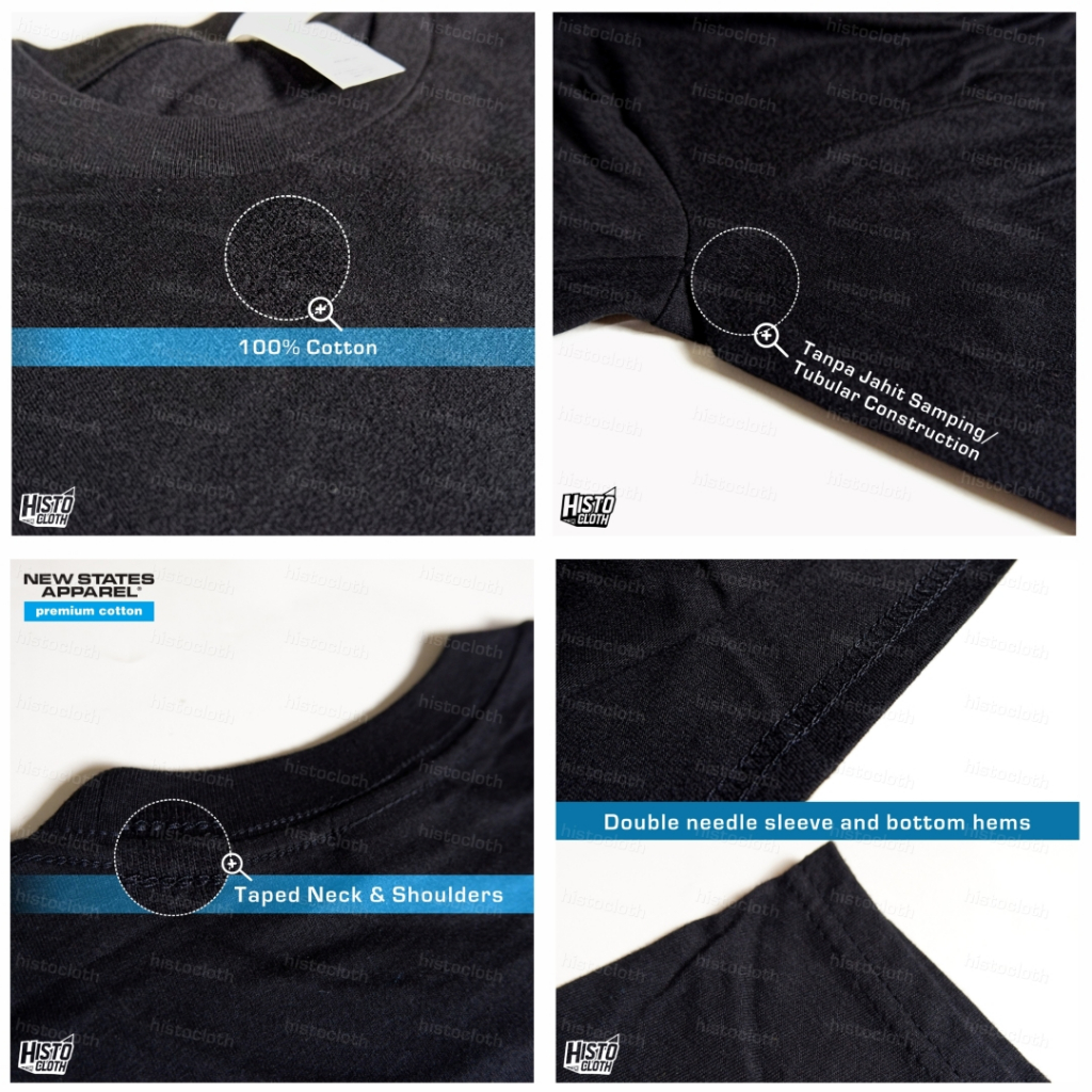 Jual Kaos Polos Baju New States Apparel (NSA) Premium Cotton 7200 Short ...