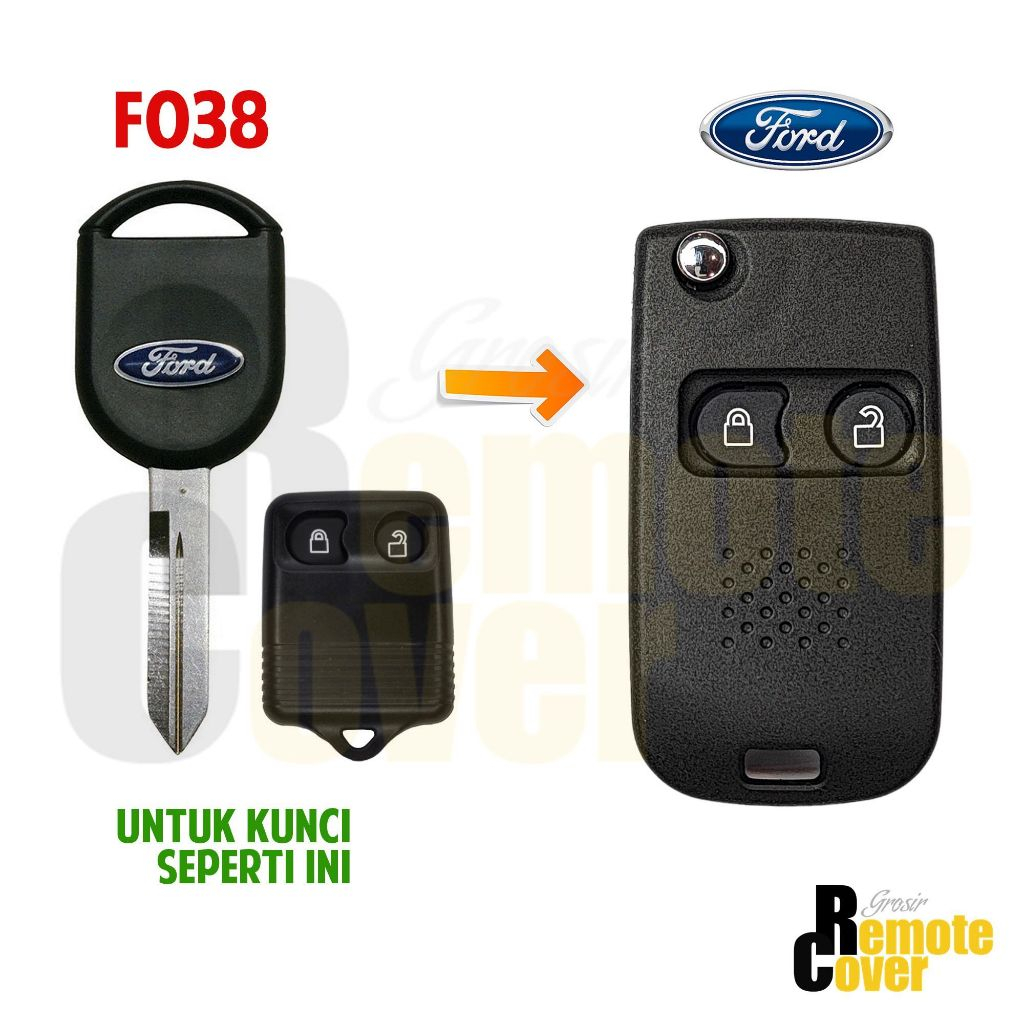Jual Casing Kunci Lipat Flip Key Rumah Kunci Remote Ford Escape 2 ...