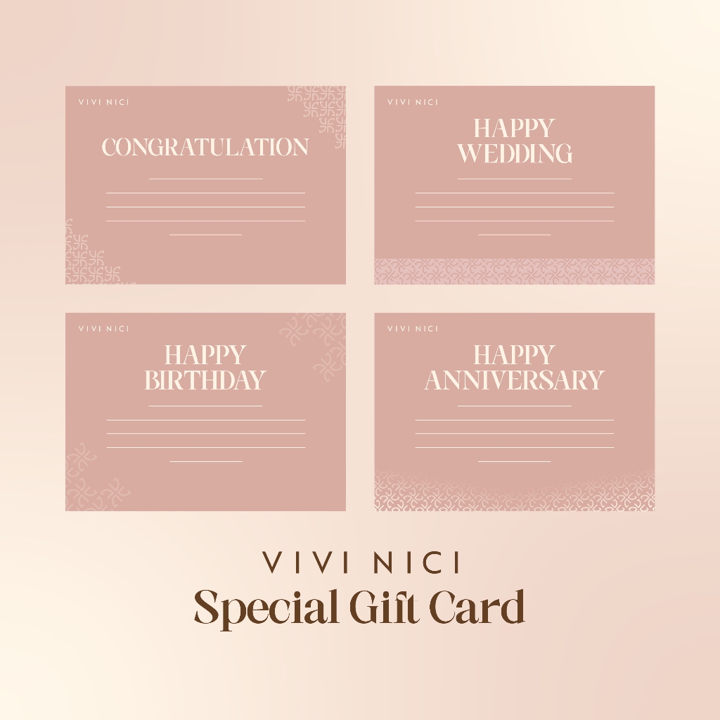 Jual VIVI NICI - Gift Card Special Day / Kartu Ucapan Custom | Shopee ...