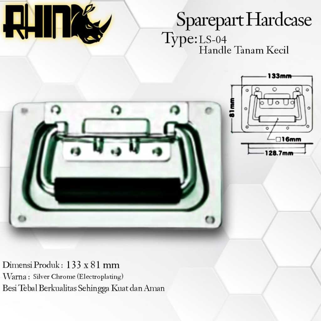 Jual LS-04 HANDLE BOBOK BOX HARDCASE BESI SILVER HANDLE BOBOK AKSESORIS ...