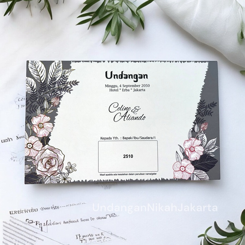 Jual Blangko Undangan Kosong Pernikahan Erba BLANKO UNDANGAN MURAH Simple 2510 | Shopee Indonesia