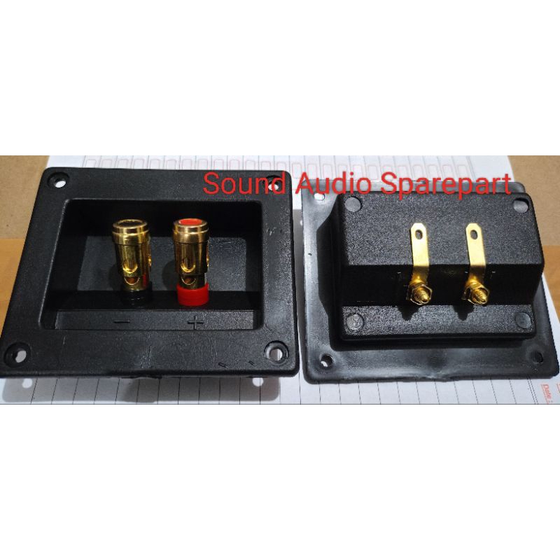 Jual Terminal Speaker Kotak + Bunding Post Pencet / Terminal Box ...