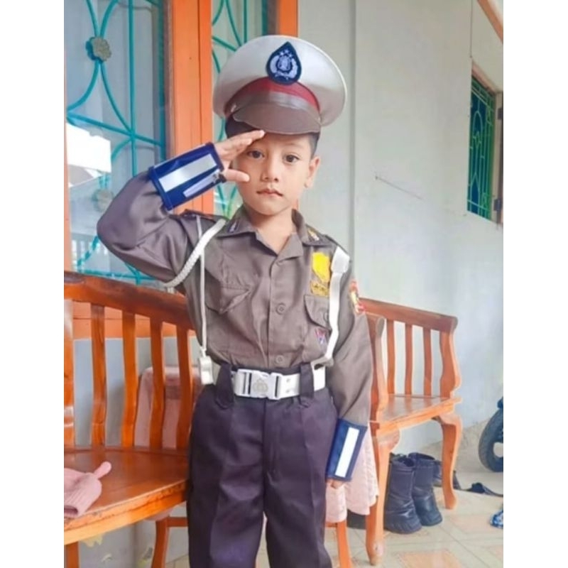 Jual BAJU SERAGAM POLISI ANAK / KOSTUM KARNAVAL / PAKET LENGKAP ...