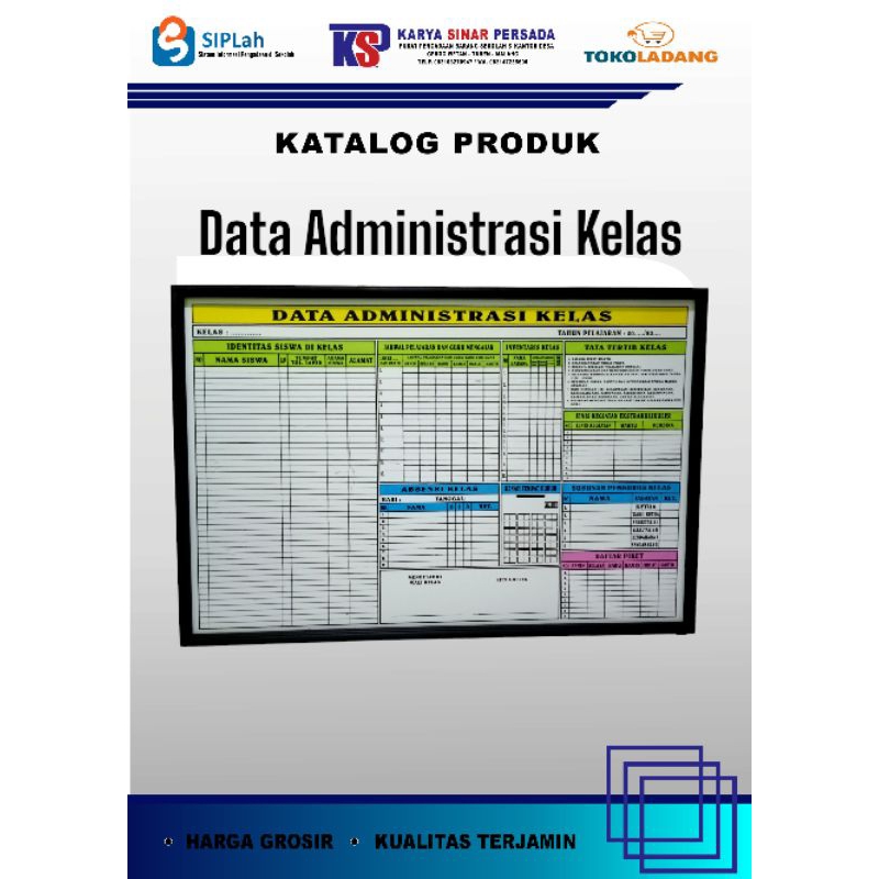 Jual Papan Data Administrasi Kelas Umum 120x80cm | Shopee Indonesia