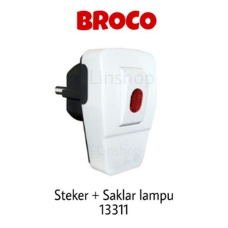 Jual BROCO Steker Saklar VERSI 13311L Saklar On/Off TYPE Colokan ...
