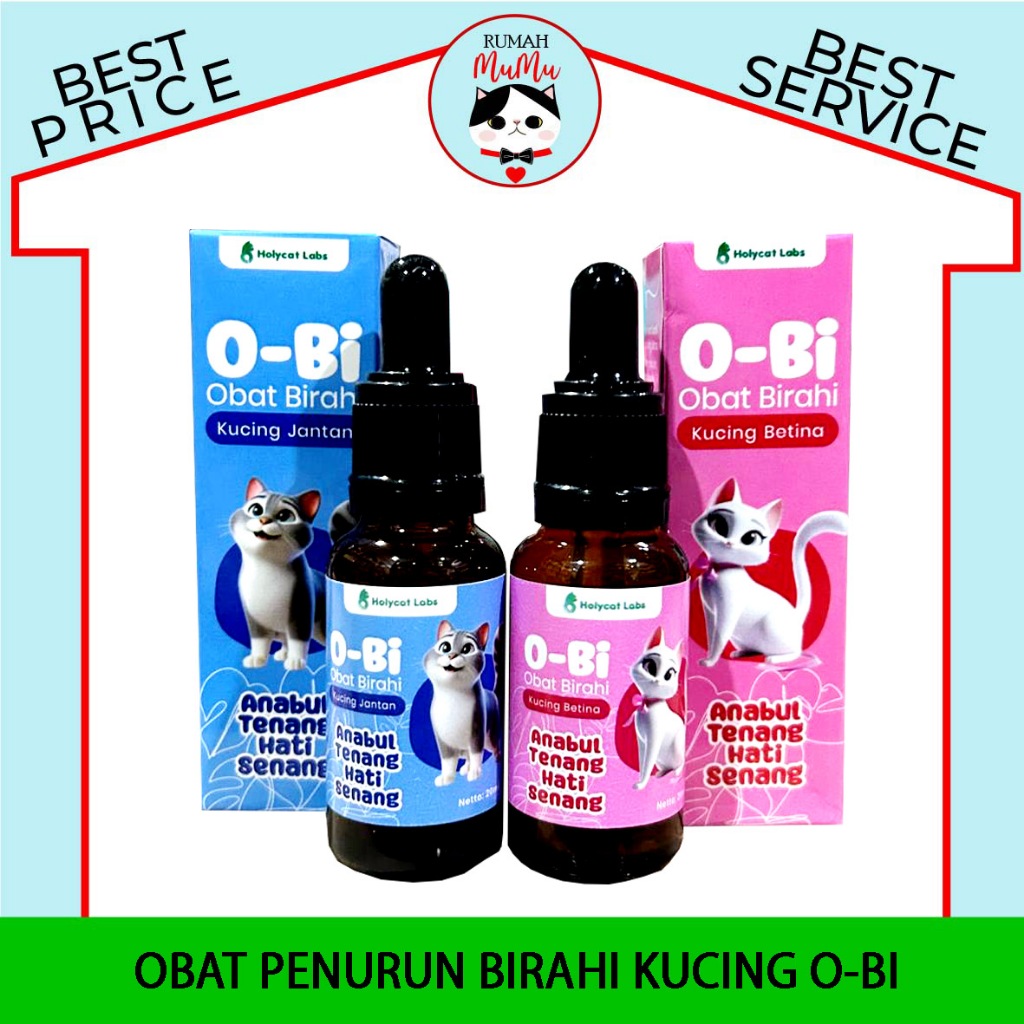 Jual OBAT PENURUN BIRAHI KUCING O-BI 20 ML | Shopee Indonesia