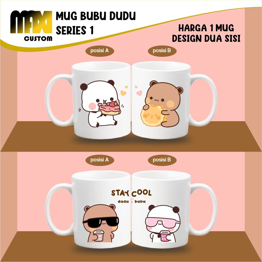 Jual MUG KARAKTER / MUG BUBU & DUDU / MUG LUCU / KARAKTER BUBU DUDU ...