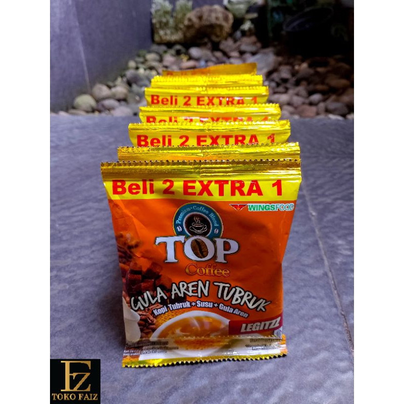 Jual Kopi Top Gula Aren Tubruk 1 renceng isi 15 sachet | Shopee Indonesia