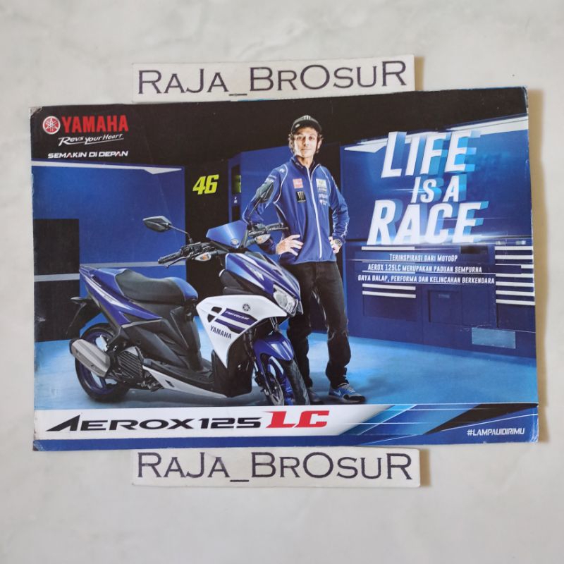 Jual Poster brosur katalog leaflet Yamaha Aerox125LC/Aerox 125 LC ...