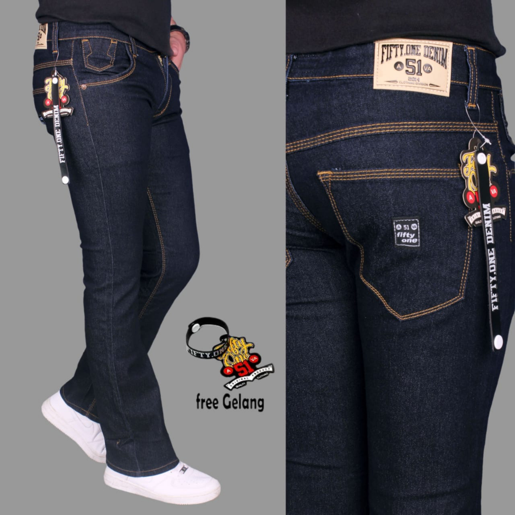Jual Celana Panjang Jeans Cutbray Pria - Fiftyone Denim Jeans Murah ...