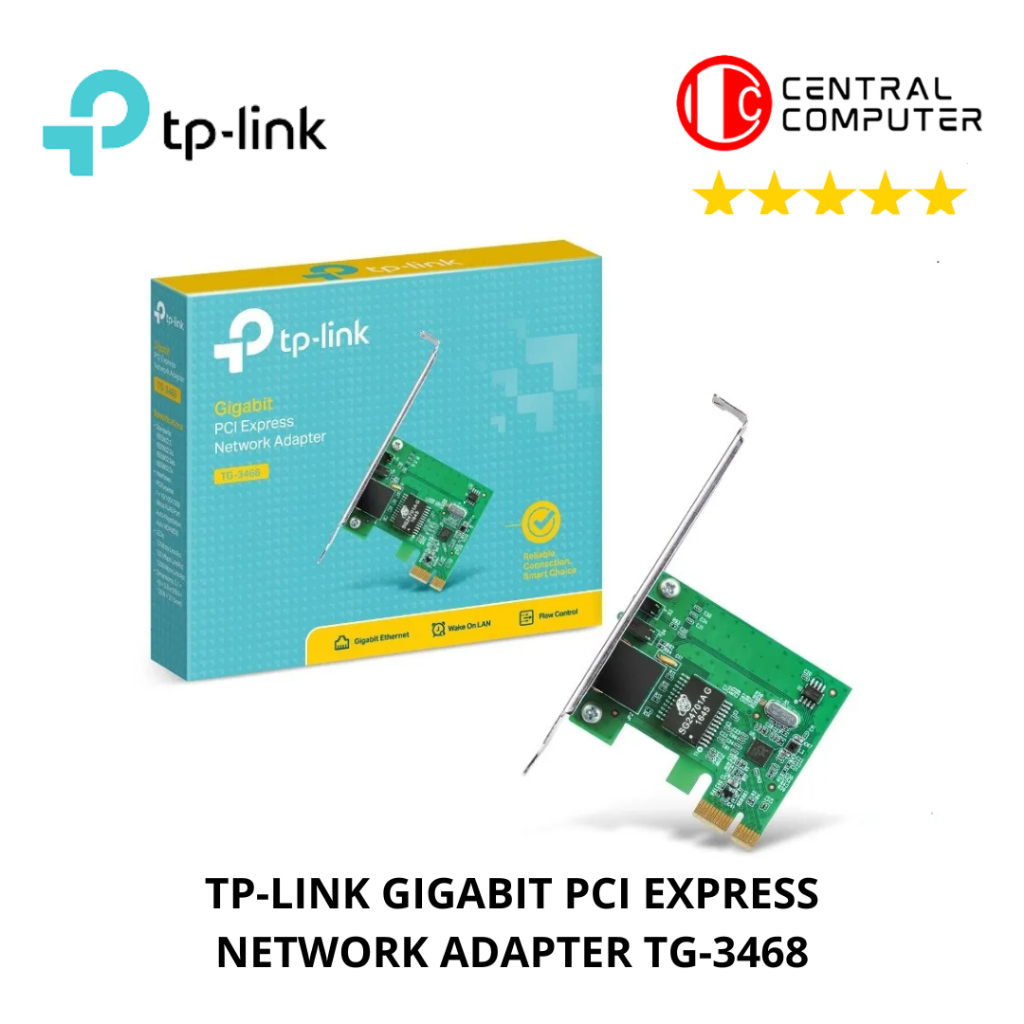 Jual TP-LINK GIGABIT PCI EXPRESS NETWORK ADAPTER TG-3468 | Shopee Indonesia