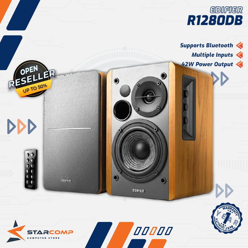 Jual Edifier R1280DB Active 2.0 Bluetooth Bookshelf Speaker Set | Shopee Indonesia