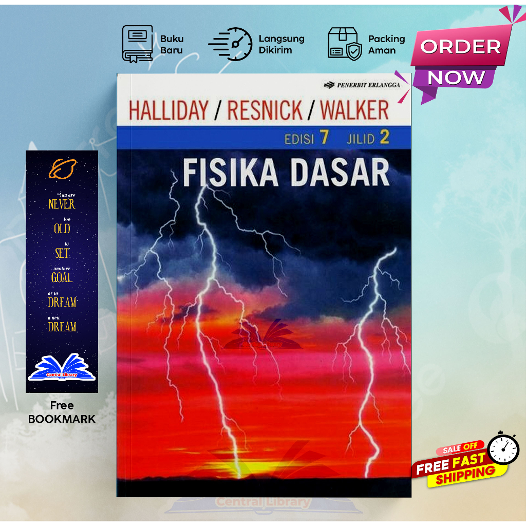 Jual Buku Fisika dasar jilid 2 edisi 7 - HALLIDAY / RESNICK / WALKER | Shopee Indonesia