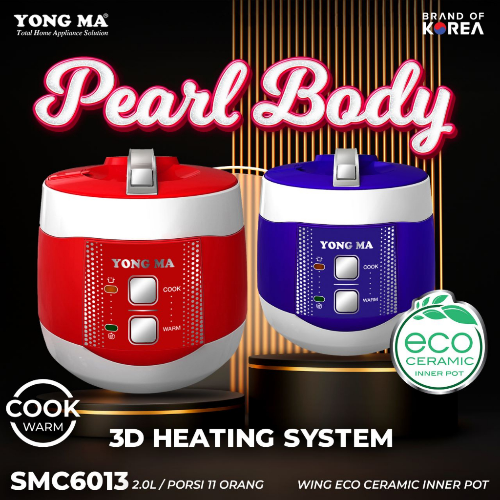 Jual Magic Com Yong Ma SMC - 6013 / Rice Cooker SMC - 6013 2 Liter ...