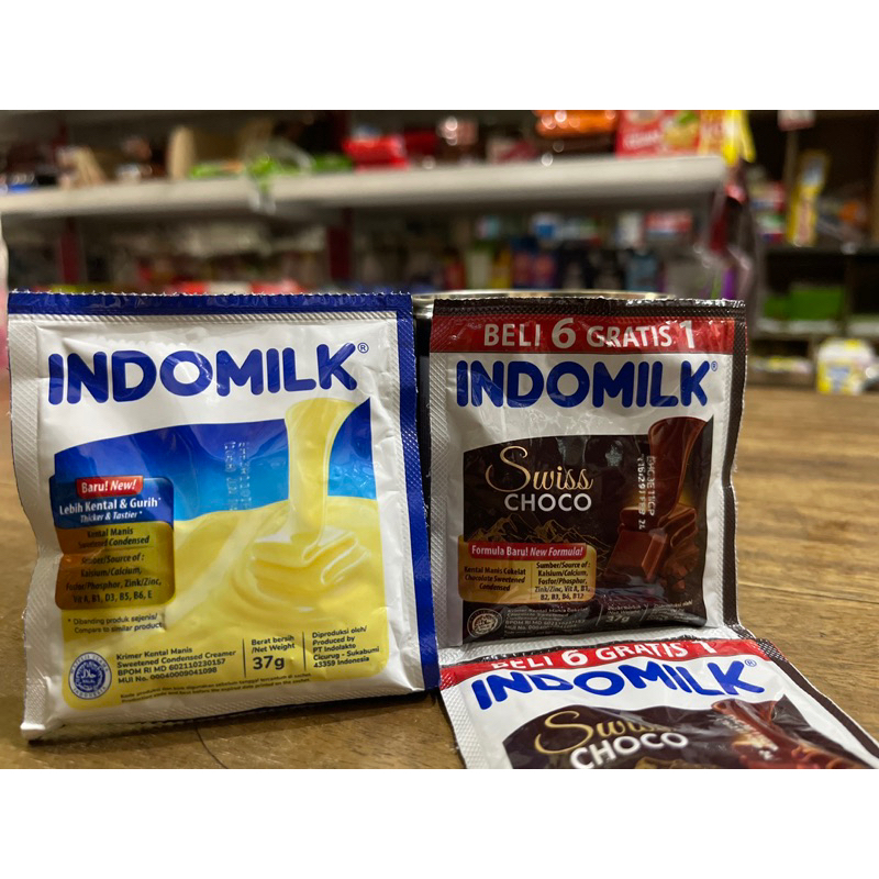 Jual SUSU KENTAL MANIS INDOMILK SACHET/SASET PUTIH DAN COKELAT | Shopee ...