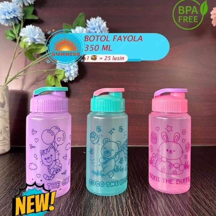 Jual BOTOL VIRAL TERMURAH TUTUP FLIP BULAT 350 ML | Shopee Indonesia