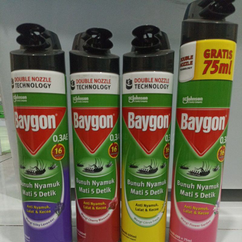 Jual Baygon Anti Nyamuk, Lalat, kecoa 600ml | Shopee Indonesia