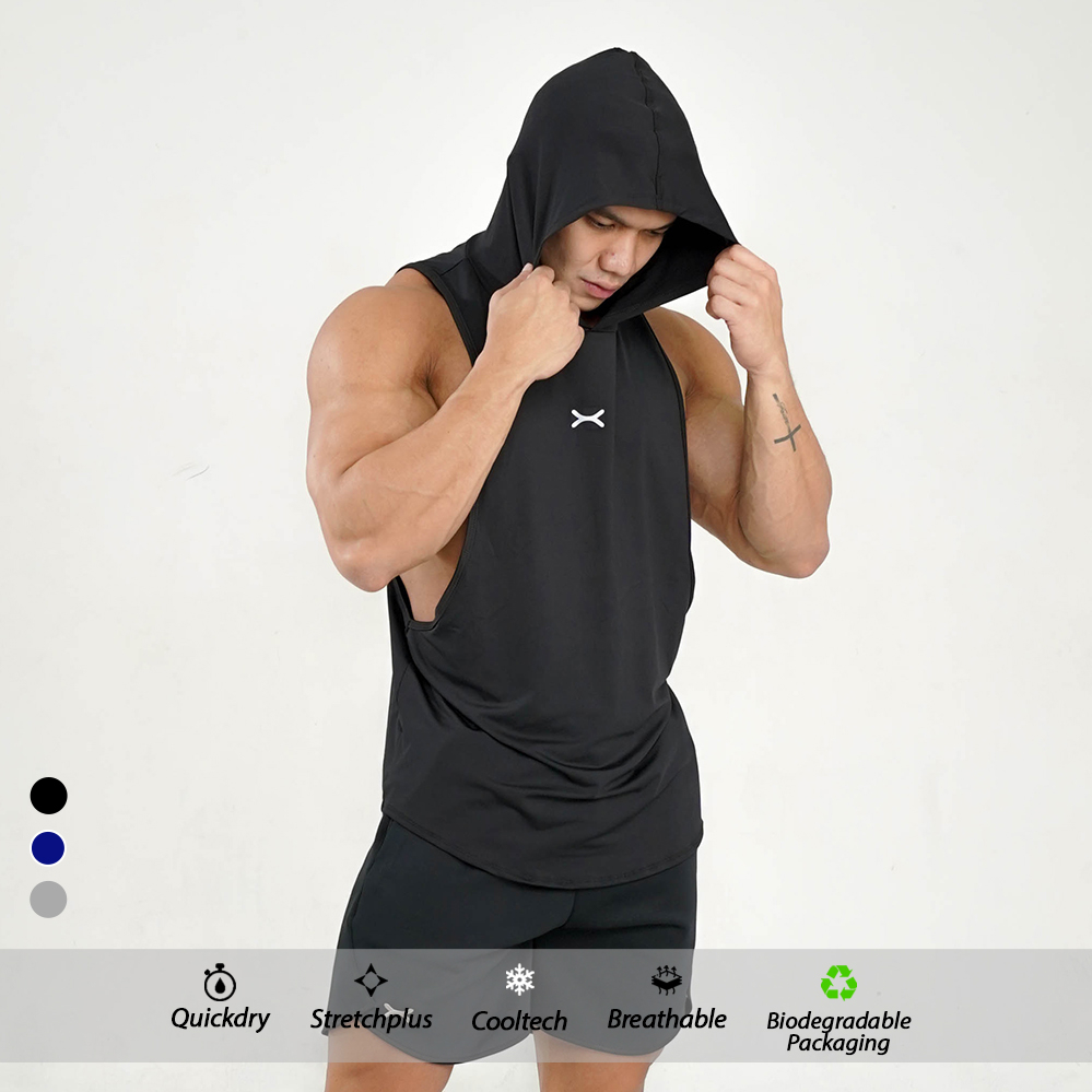 Jual Flexzone Hoodie Super Deepcut Gym Shirt FSS-036 Fitness ...
