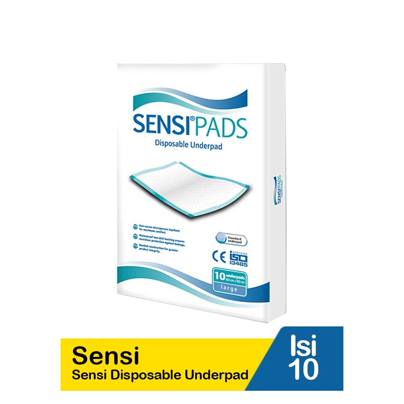 Jual Sensi Pads Disposable Under pads 60x90 cm [Size L isi 10 lembar ...