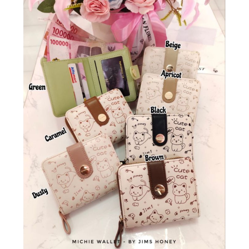Jual Jimshoney michie wallet dompet lipat kecil terbaru | Shopee Indonesia