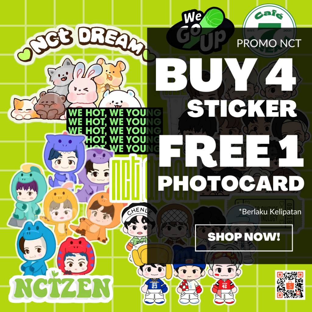 Jual Stiker NCT Dream NCTZEN Dino Cafe 7 Chibi Art | Shopee Indonesia