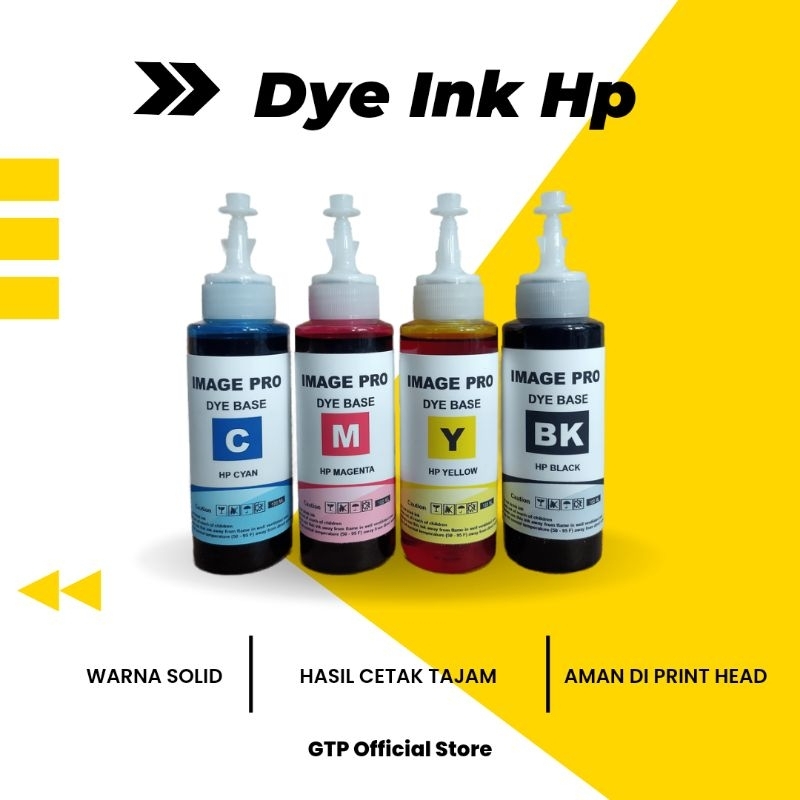 Jual Tinta Dye Ink for HP 1 set CMYK | Shopee Indonesia